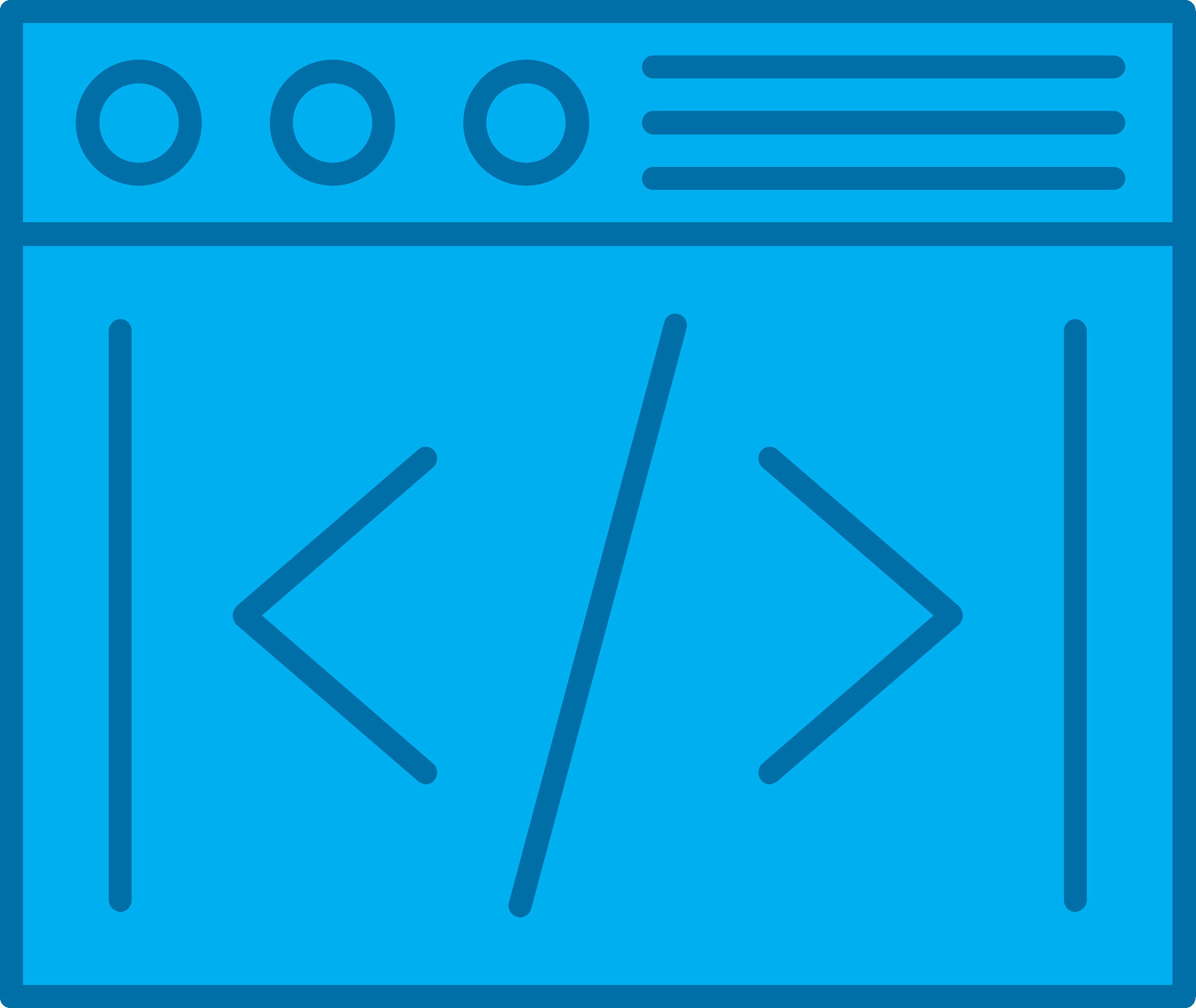 Coding Filled Blue Icon 42395321 Vector Art at Vecteezy