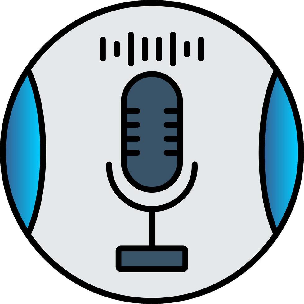 Voice Recorder Line Filled Gradient Icon 42397413 Vector Art At Vecteezy