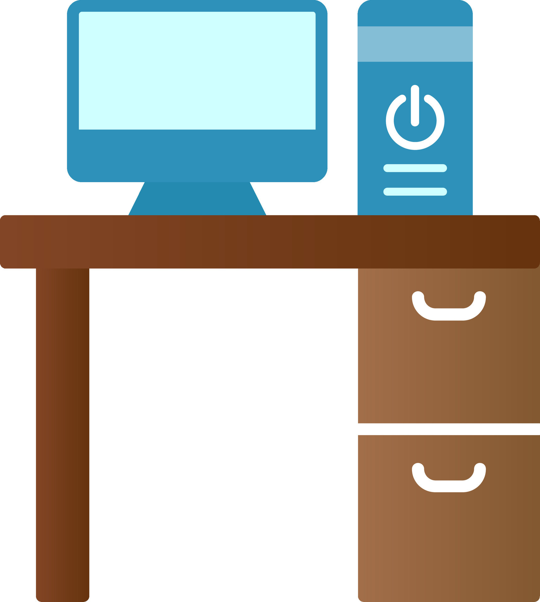 Table Flat Gradient Icon 42397930 Vector Art at Vecteezy