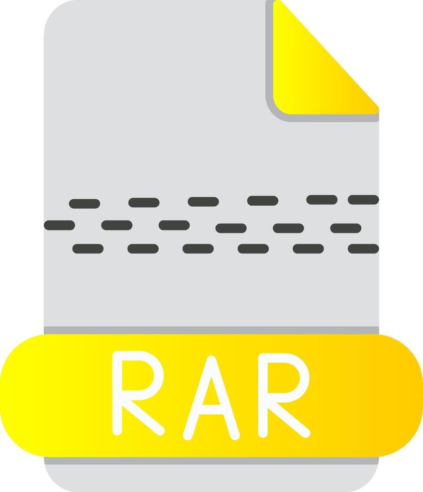 Rar Flat Gradient Icon 42400004 Vector Art At Vecteezy