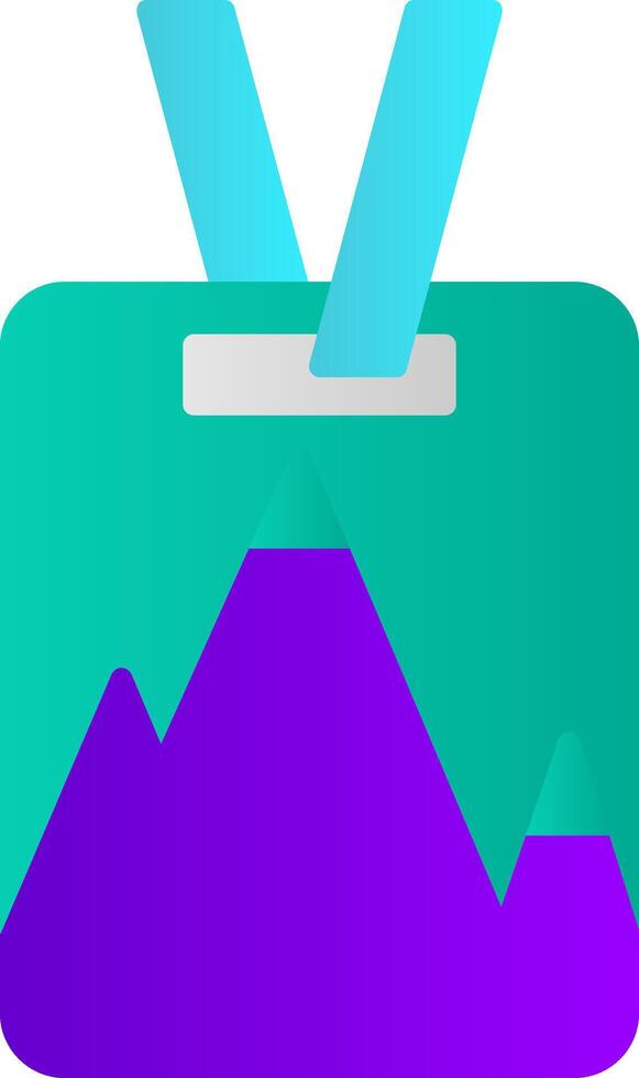 Ski Pass Flat Gradient Icon 42400017 Vector Art At Vecteezy