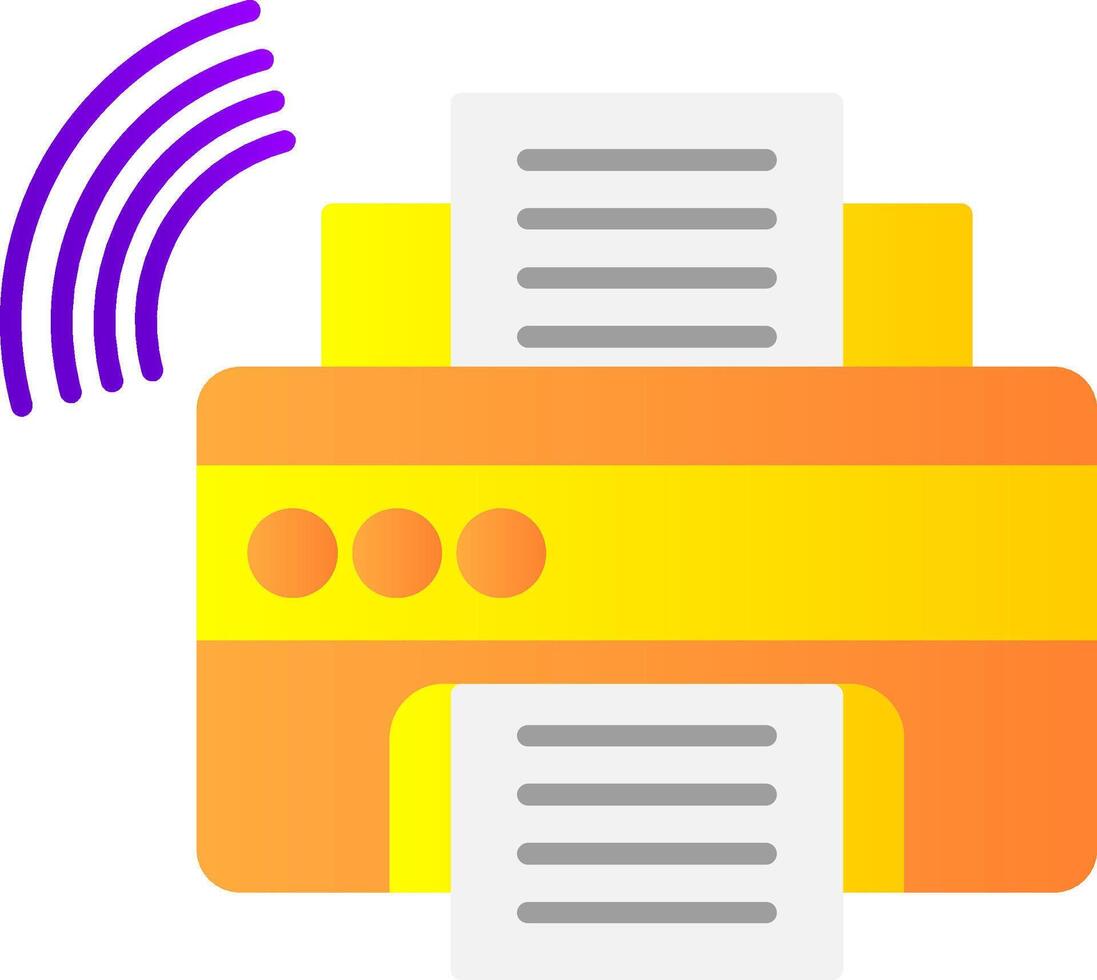 Printer Flat Gradient Icon 42401448 Vector Art at Vecteezy