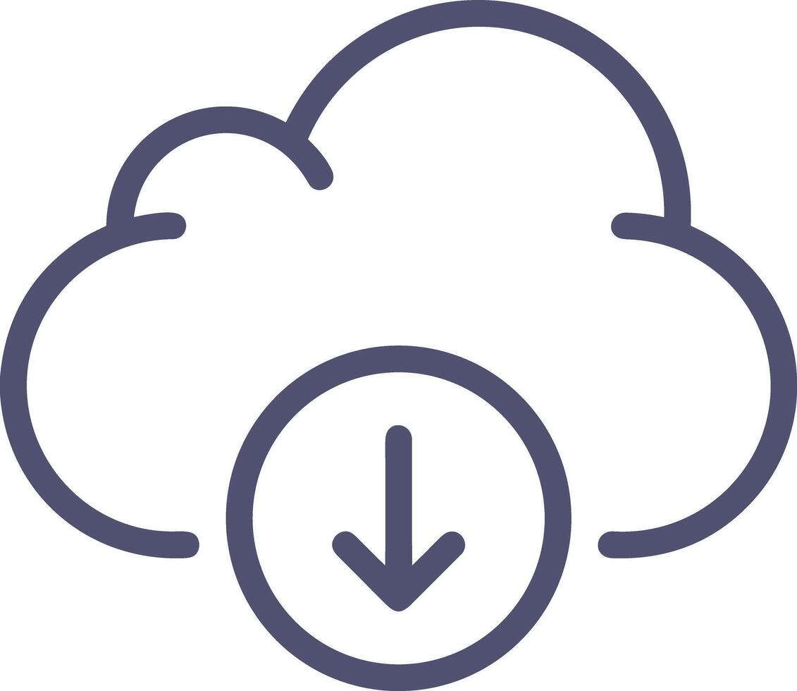 Cloud icon symbol vector image. Illustration of the hosting storage ...