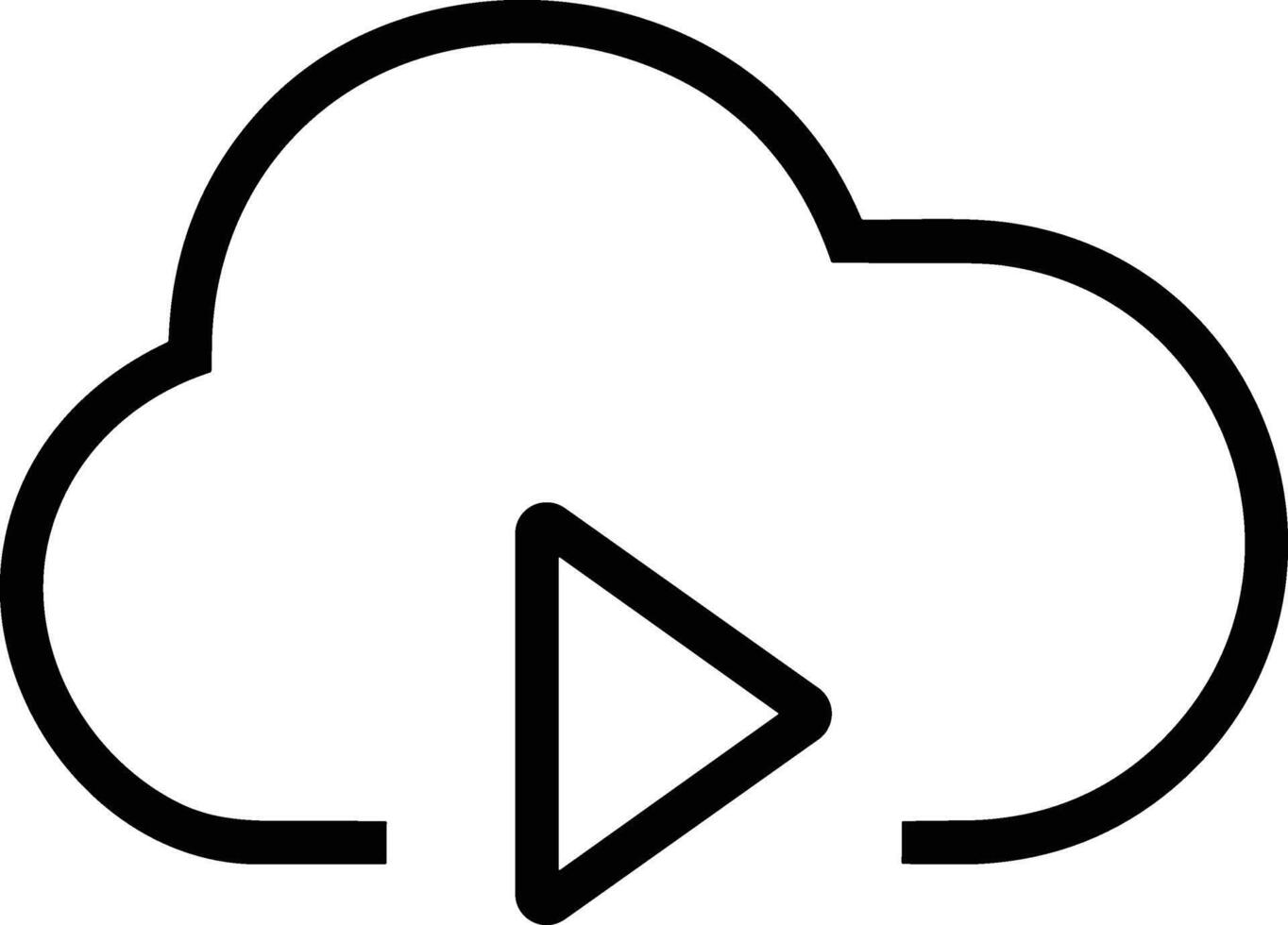 Cloud icon symbol vector image. Illustration of the hosting storage ...