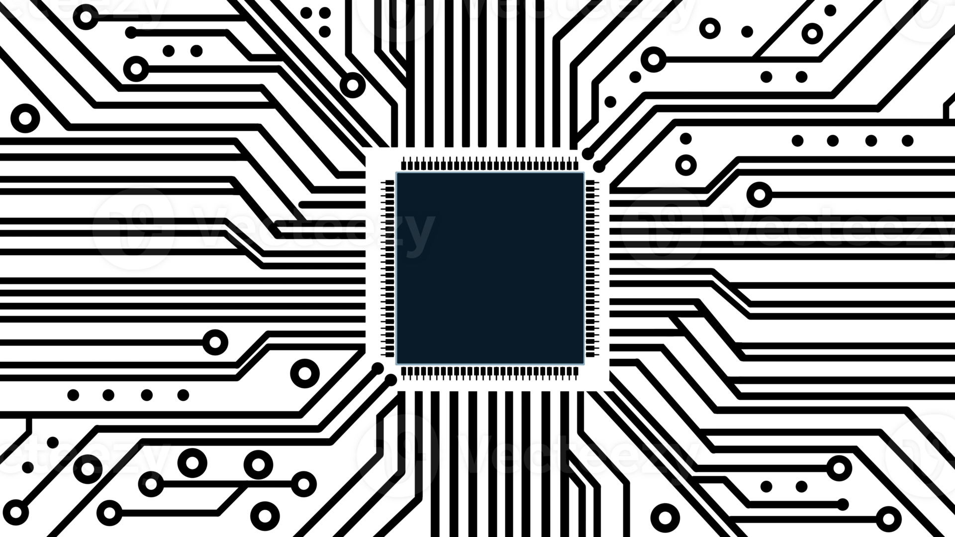 Technology Black Circuit Diagram Concepthigh Tech Circuit Board Connection System Technology