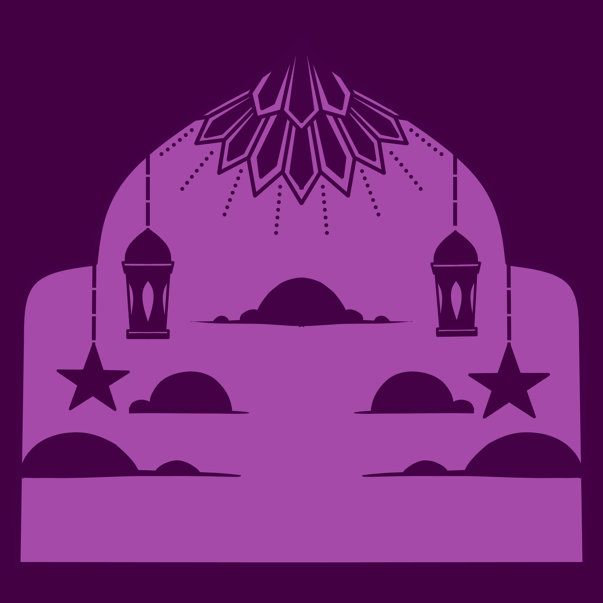 Mosque Silhouette Set Vector Ramadhan Kareem 42406537 Vector Art At