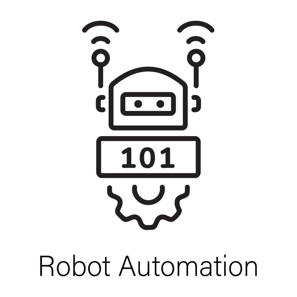 Trendy Robot Automation 42406805 Vector Art at Vecteezy