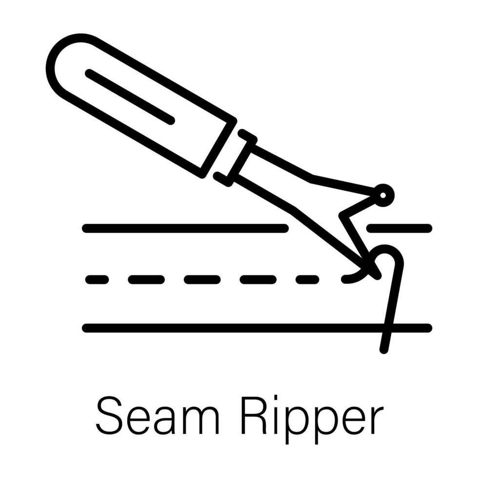 Trendy Seam Ripper 42407022 Vector Art at Vecteezy