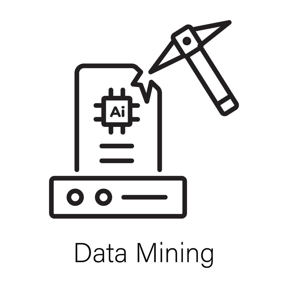 Trendy Data Mining 42407081 Vector Art at Vecteezy