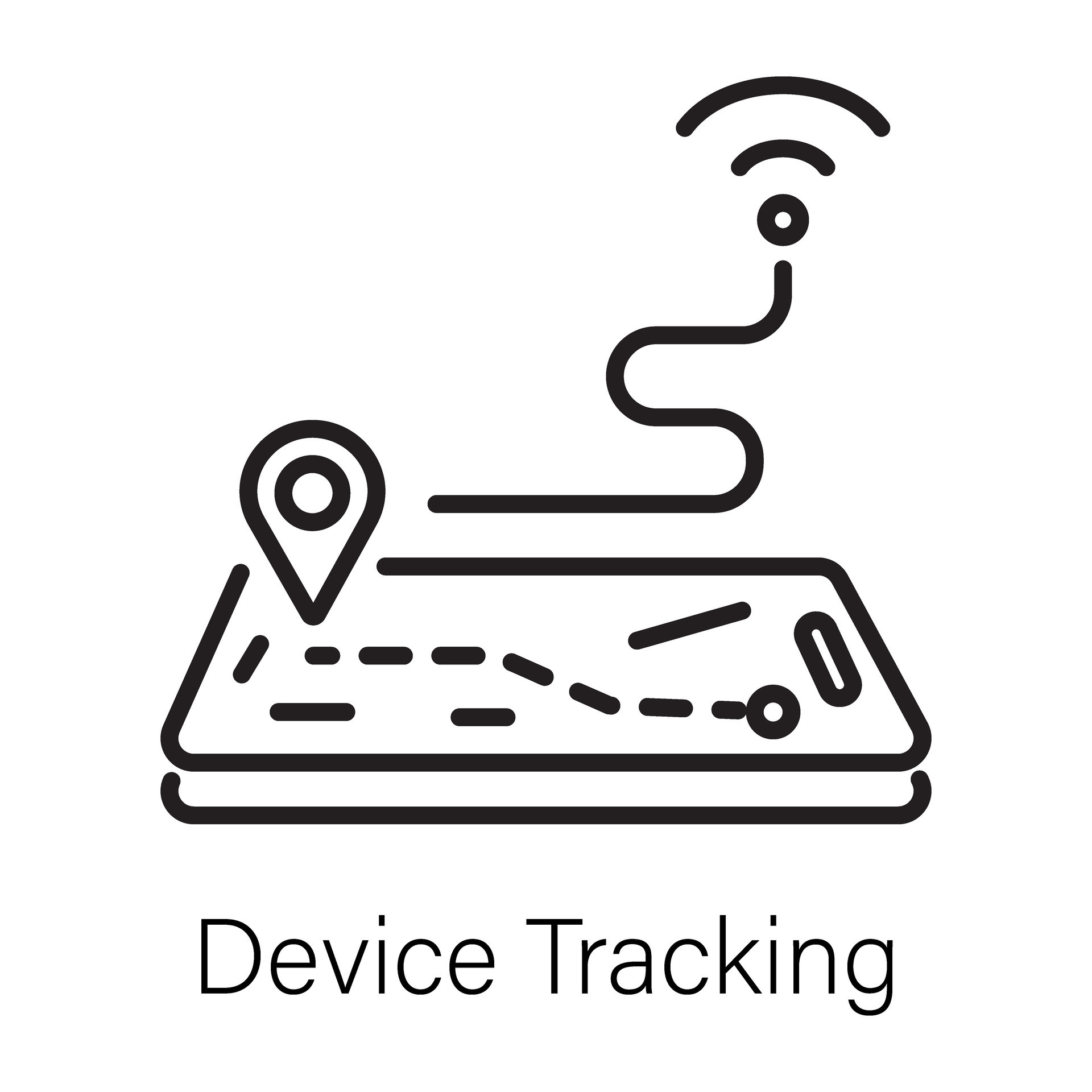 Trendy Device Tracking 42407346 Vector Art at Vecteezy