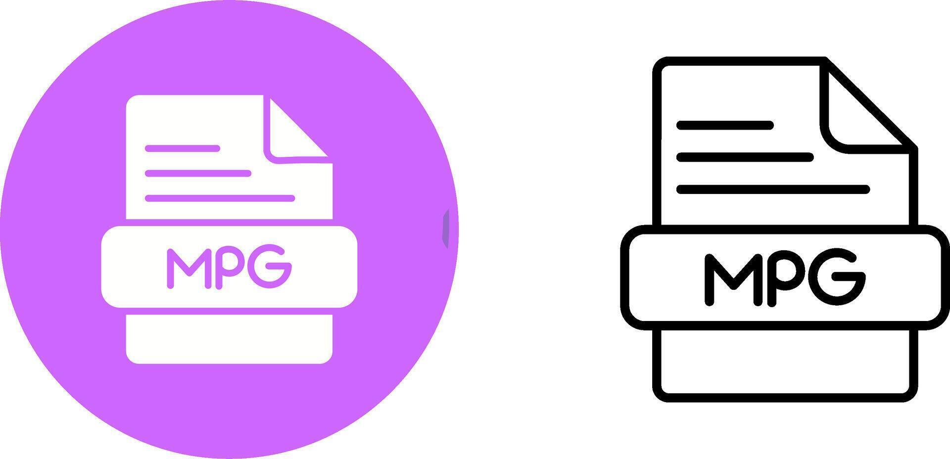 MPG Vector Icon 42493642 Vector Art at Vecteezy