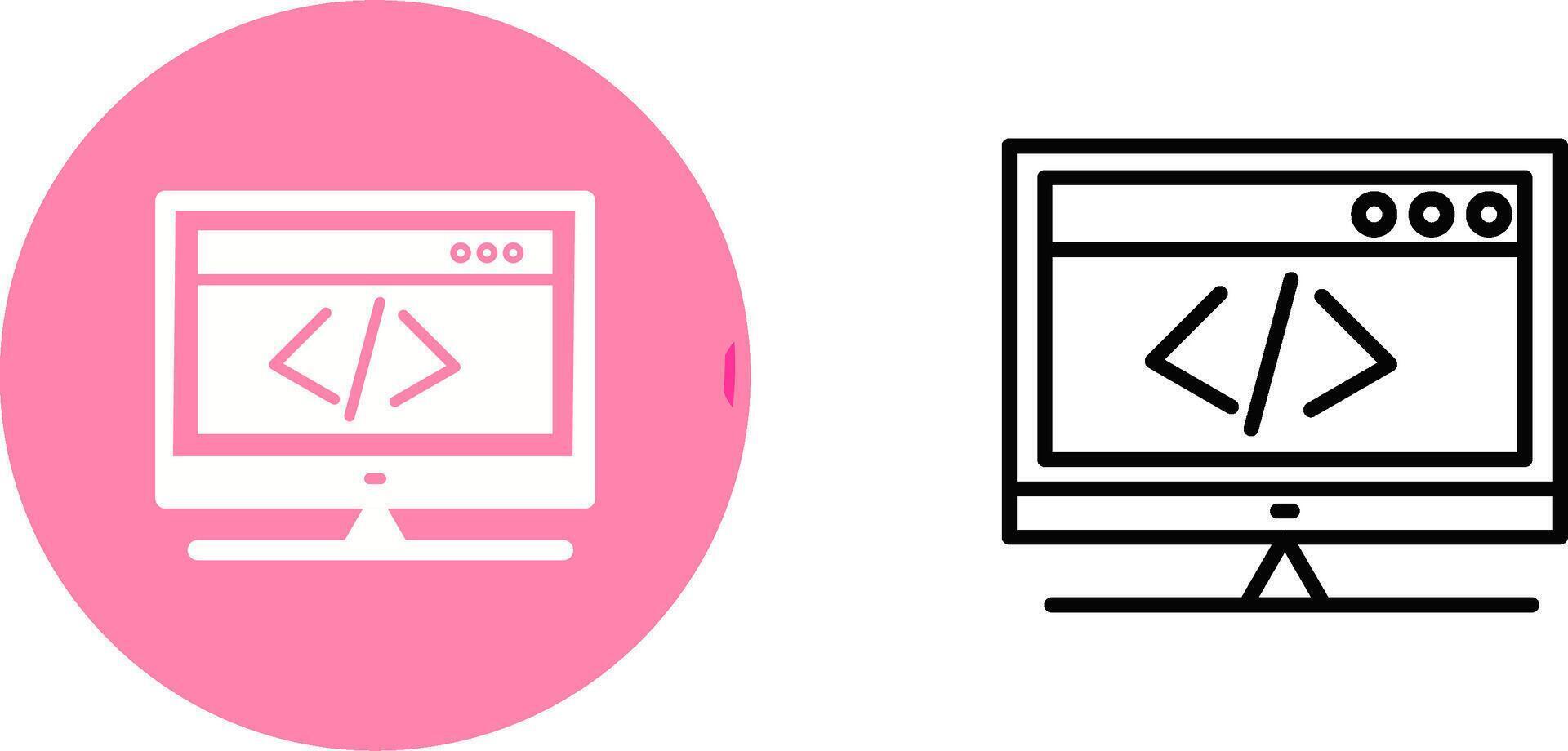 HTML Coding Vector Icon 42494150 Vector Art at Vecteezy