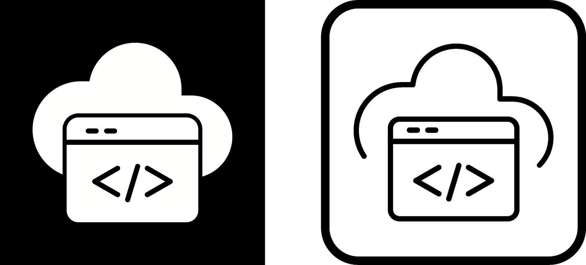 Cloud Coding Vector Icon 42512787 Vector Art at Vecteezy