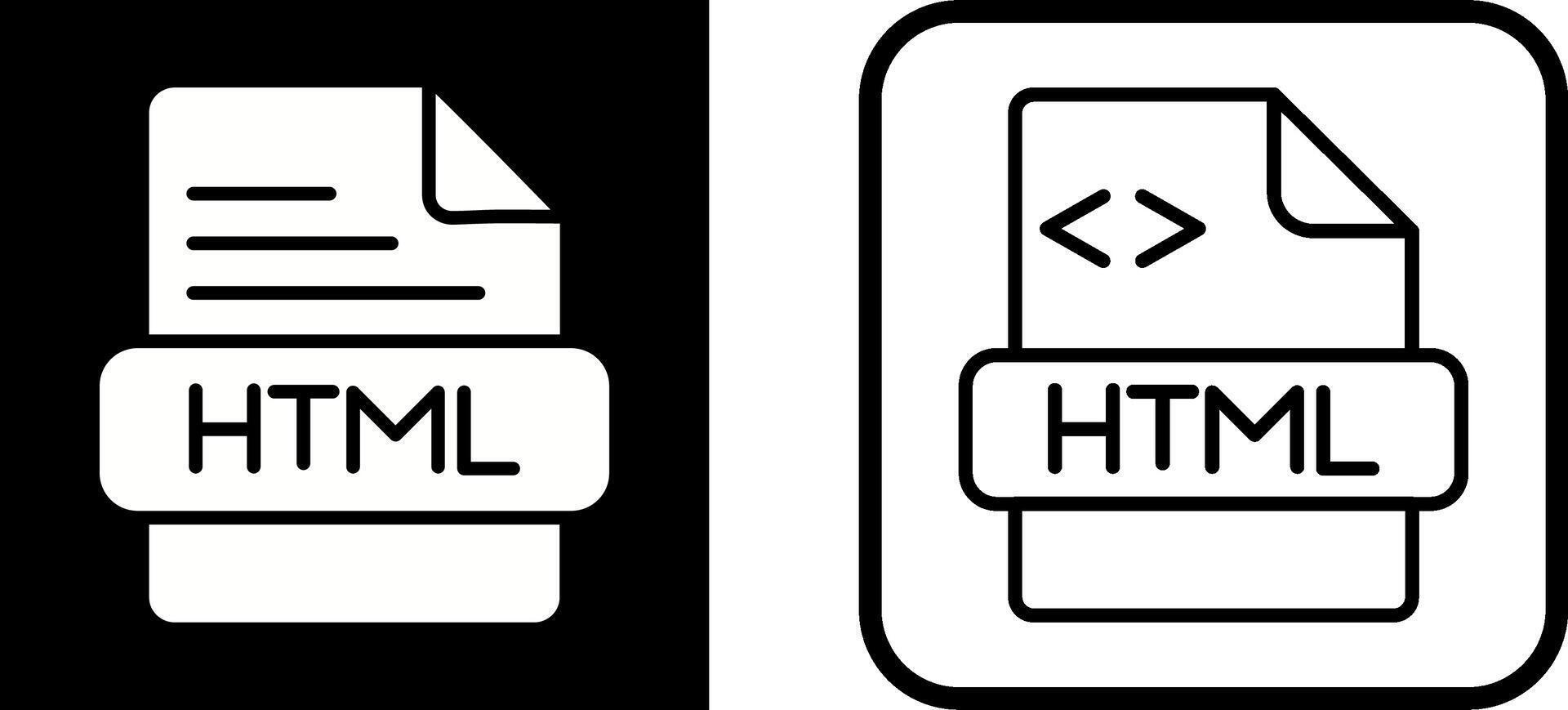 HTML Vector Icon 42513772 Vector Art at Vecteezy