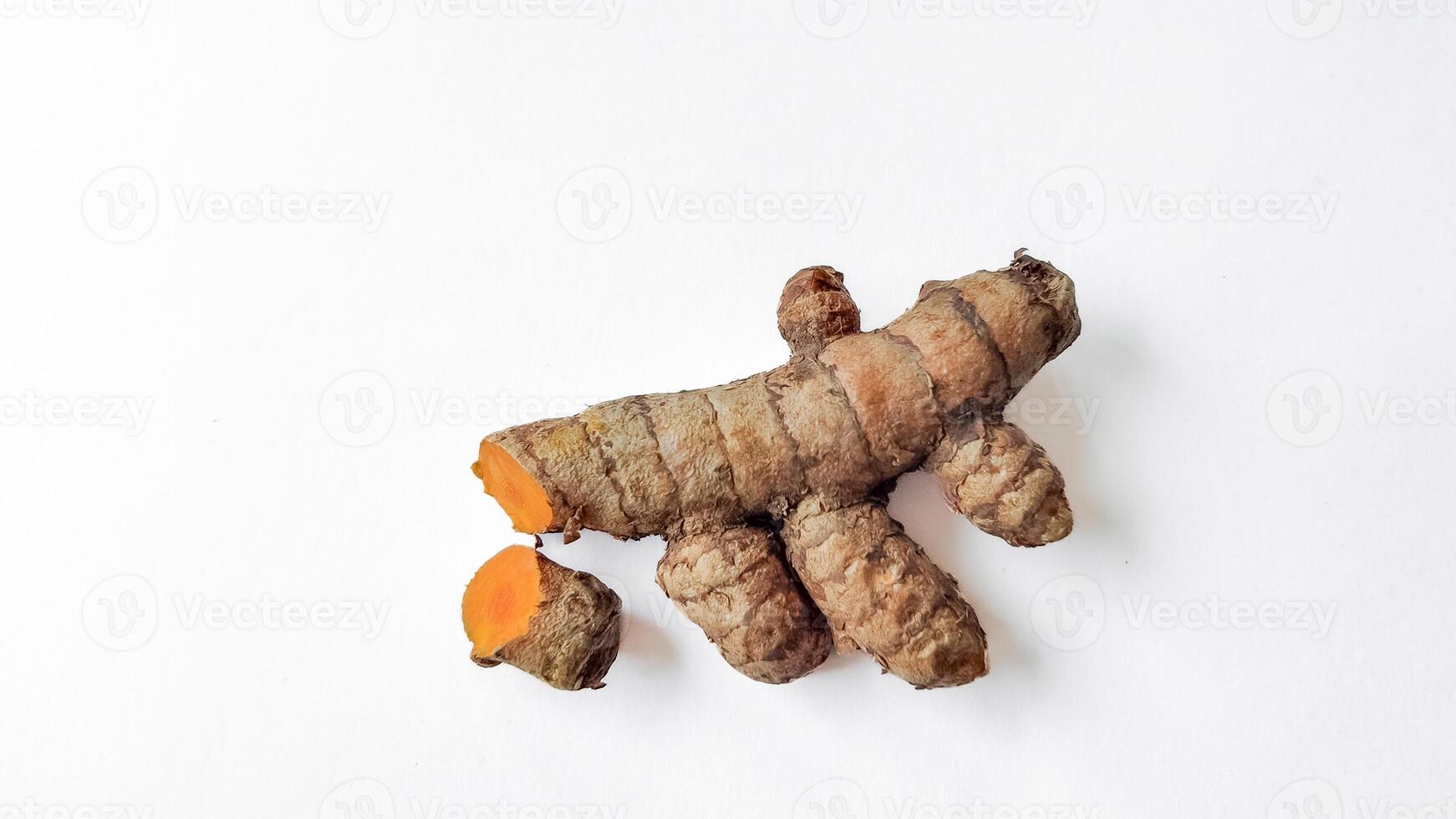 Fresh Sliced Turmeric Root on White Background 42517657 Stock Photo at ... Fresh Sliced Turmeric Root on White Background 42517657 Stock Photo at ...