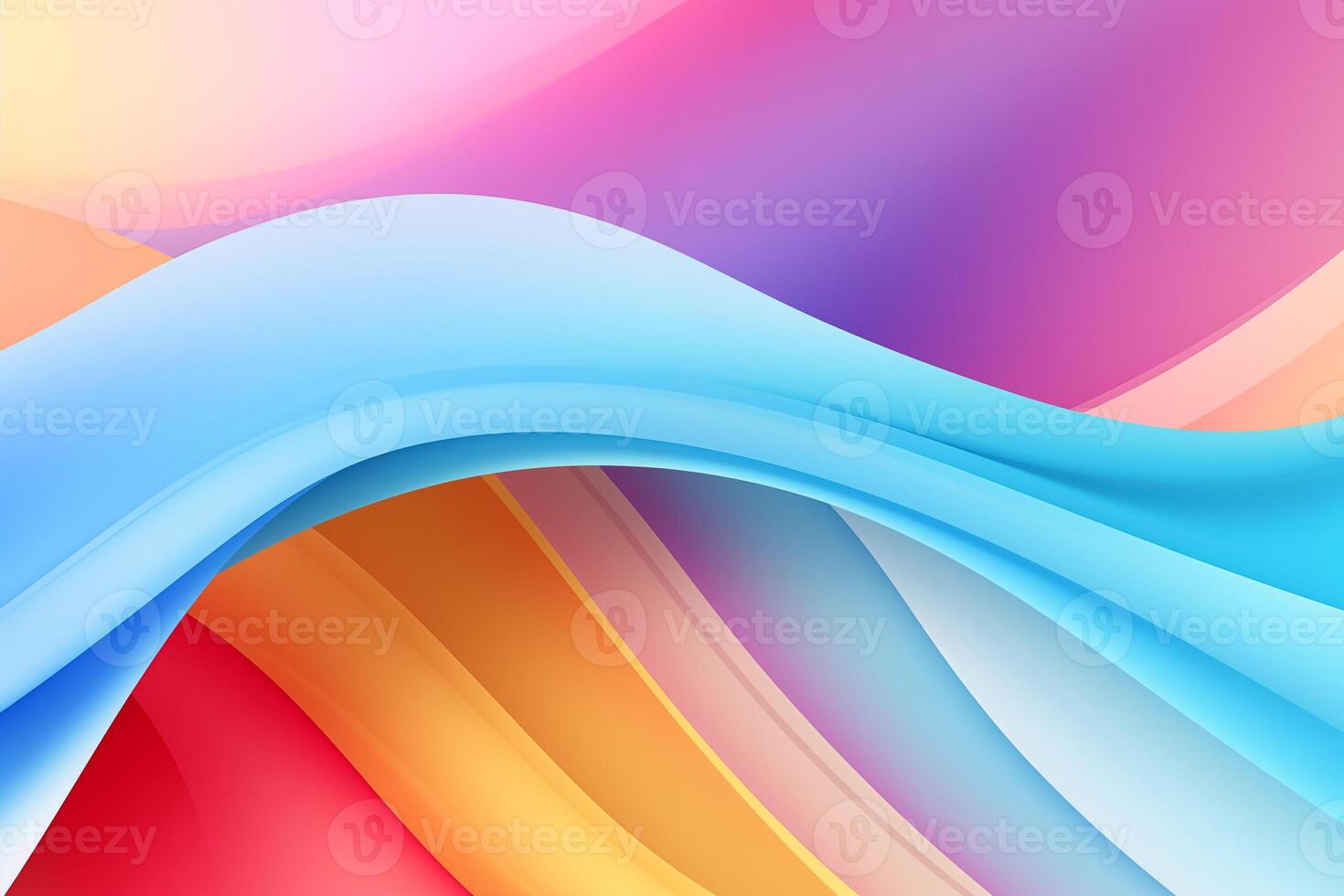 AI Generated Colorful wave background gradient desktop wallpapers ...