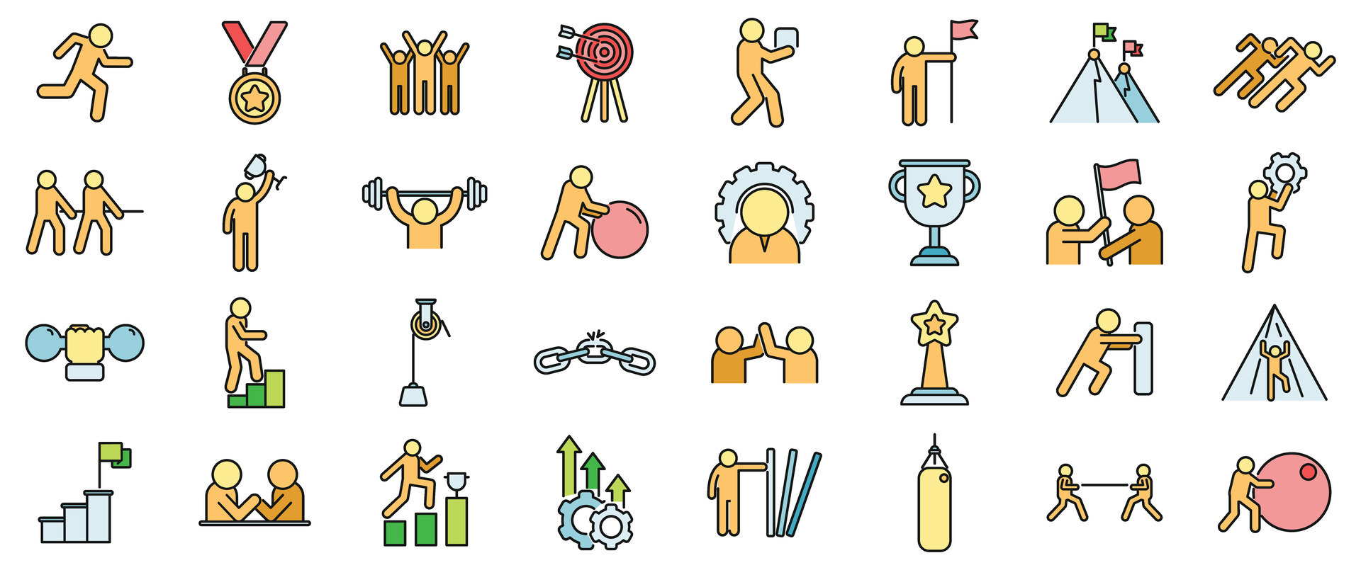 Effort icon outline vector. Success force 42522227 Vector Art at Vecteezy Effort icon outline vector. Success force 42522227 Vector Art at Vecteezy