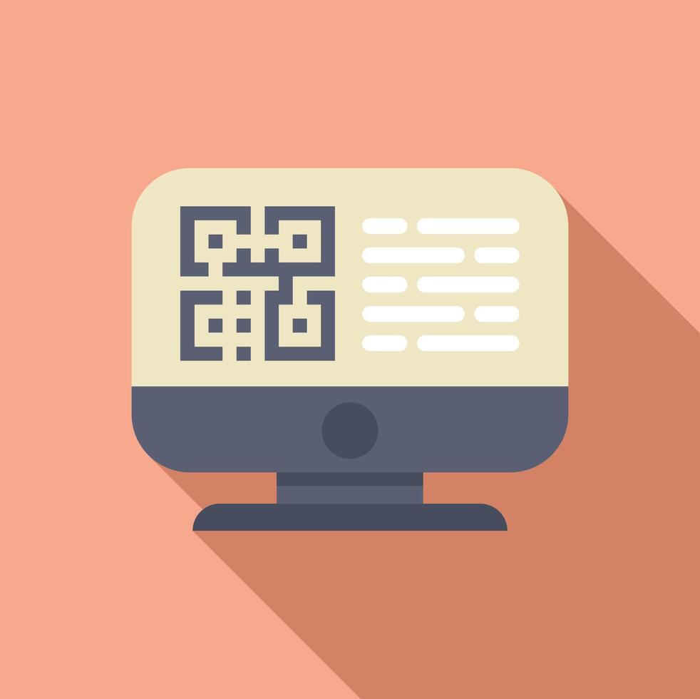 Scan Qr Code Icon Flat Vector Access Computer Account 42523025 Vector Art At Vecteezy