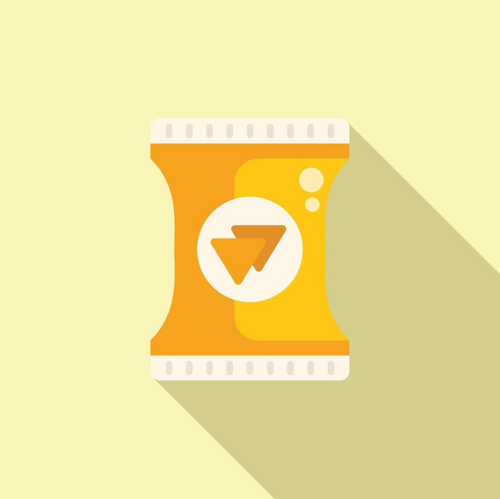 Shop crispy food icon flat vector. Cereal packet 42523217 Vector Art at ...