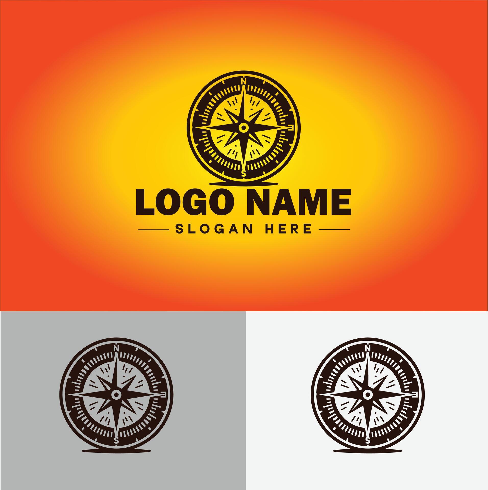 Compass Logo Icon Vector Art Graphics For Business Brand App Icon