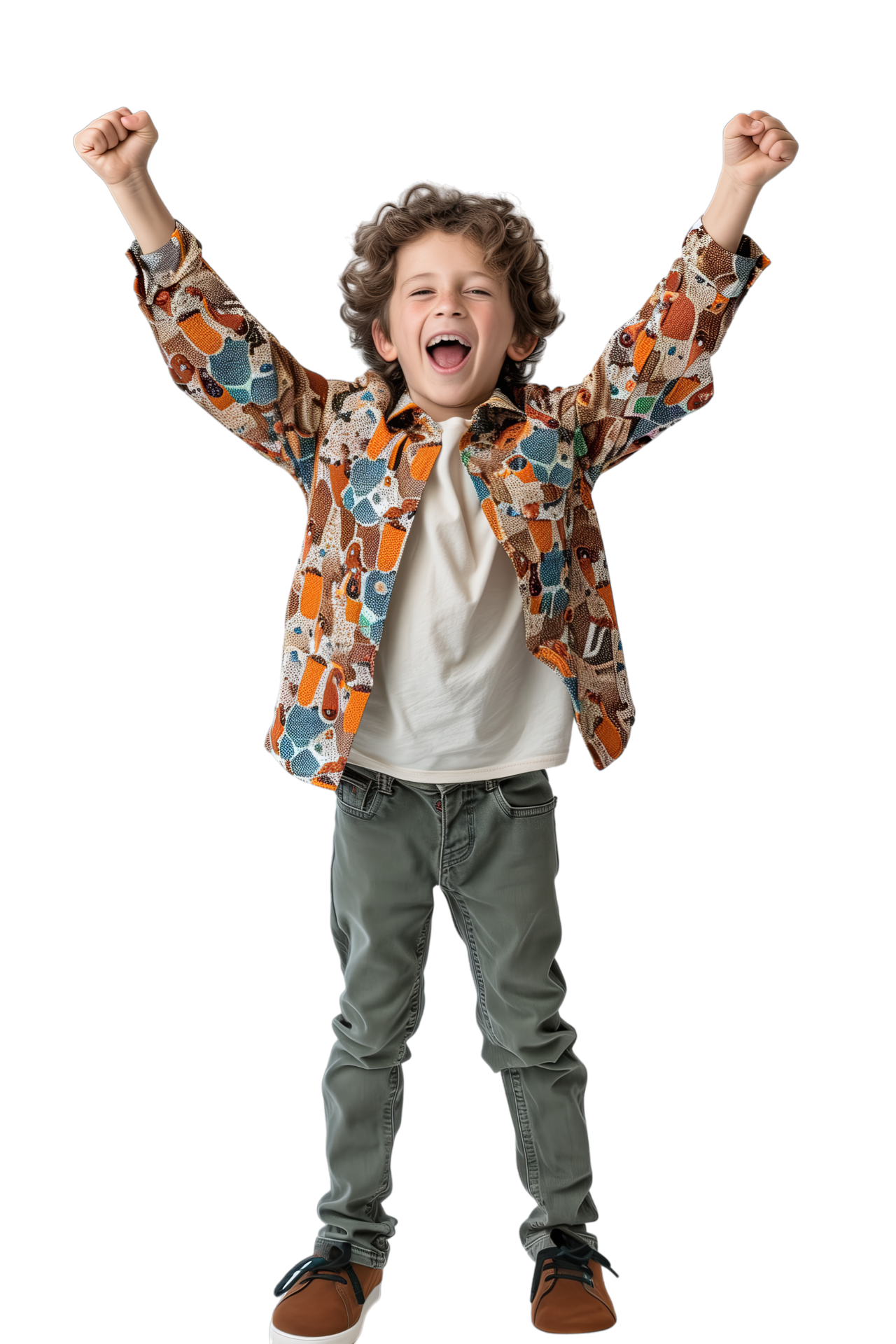 AI generated Young Boy Celebrating on a Transparent Background 42534927 PNG