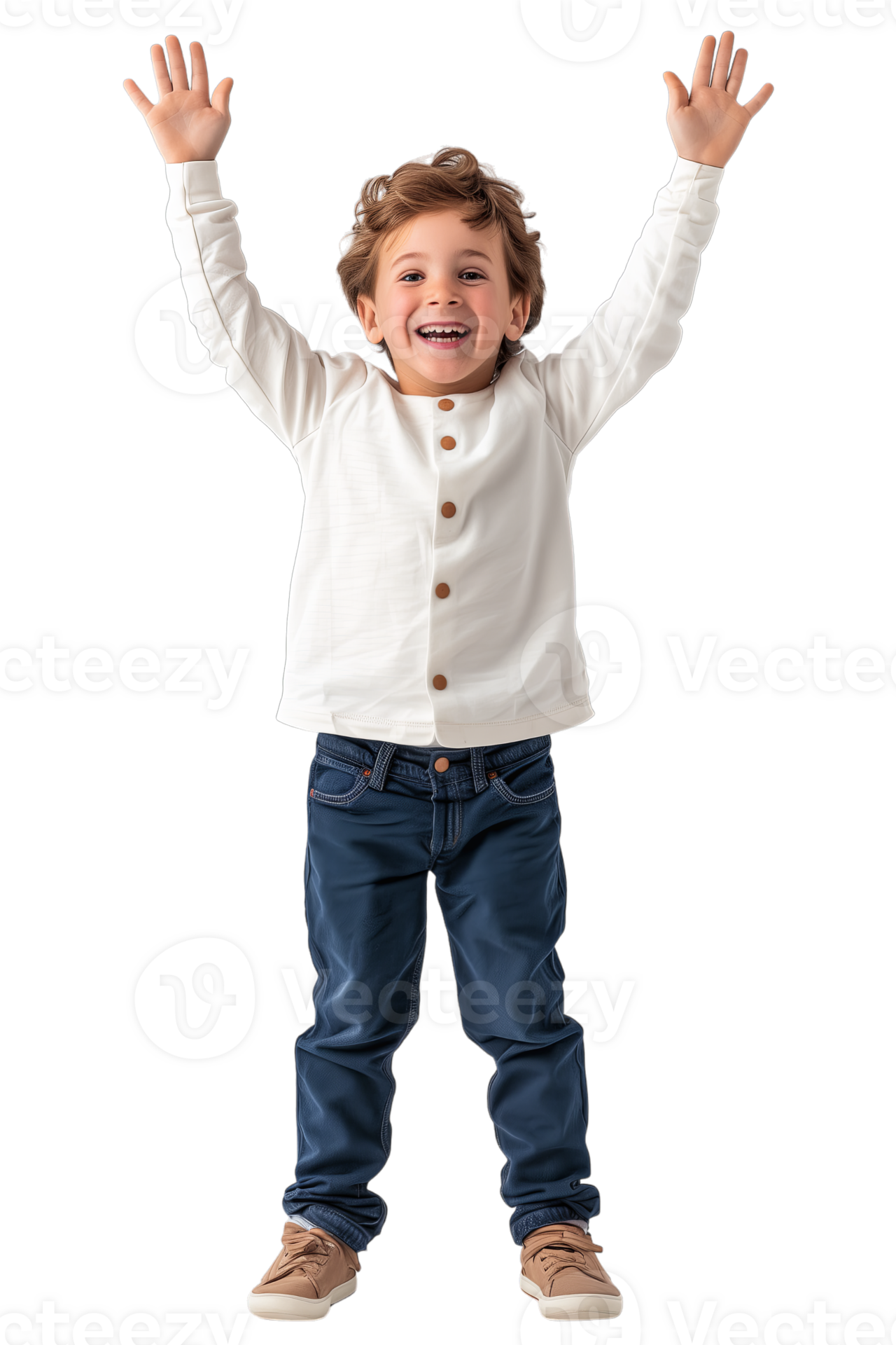 AI generated Young Boy Celebrating on a Transparent Background 42534945 PNG