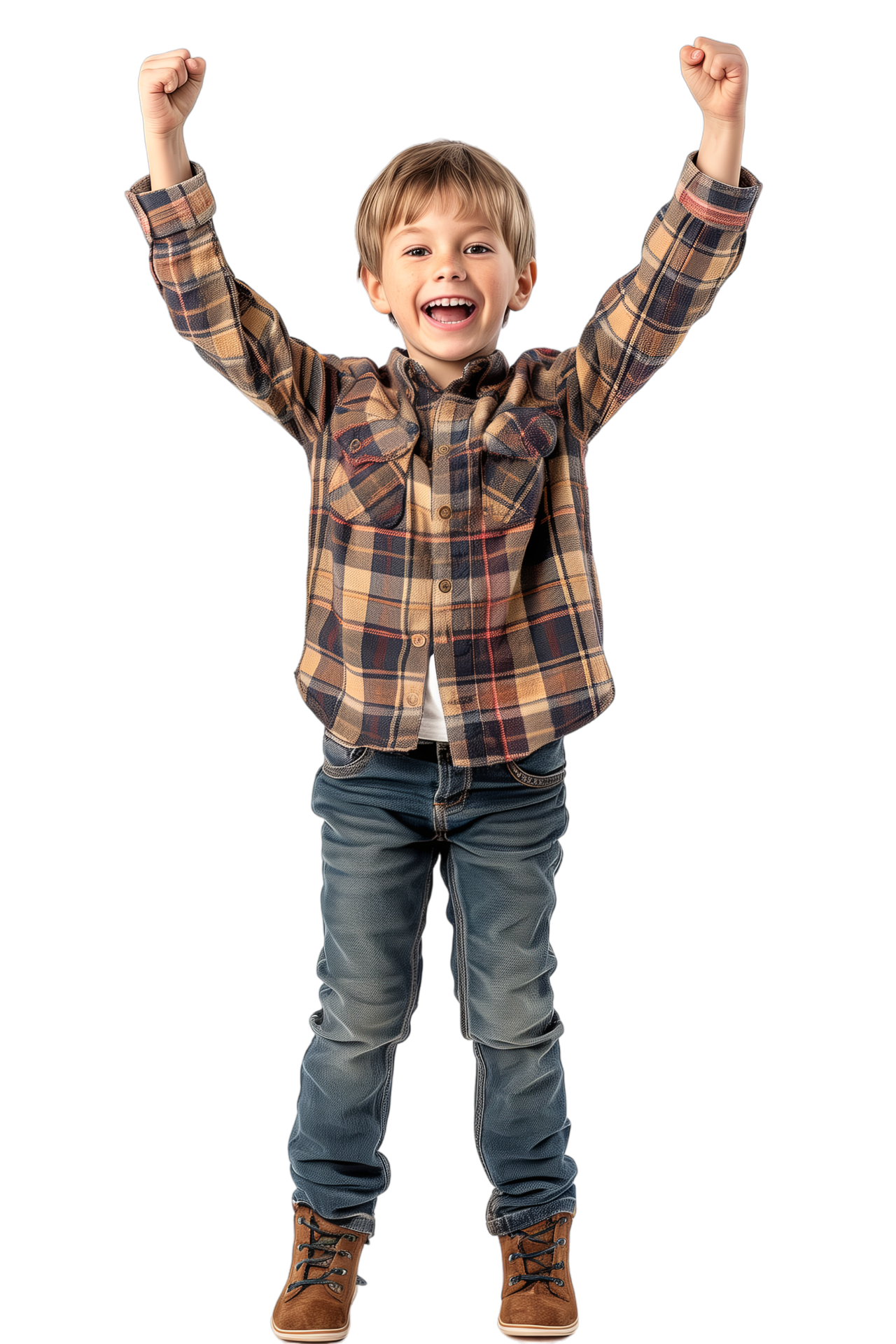 AI generated Young Boy Celebrating on a Transparent Background 42534950 PNG