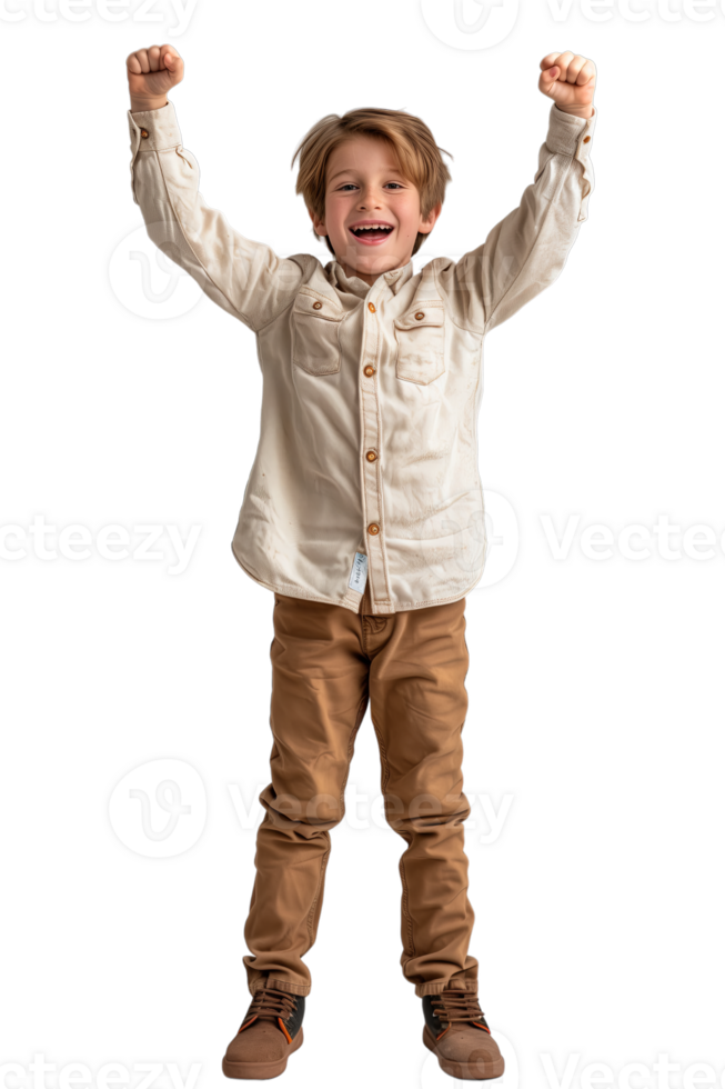 AI generated Young Boy Celebrating on a Transparent Background 42534966 PNG