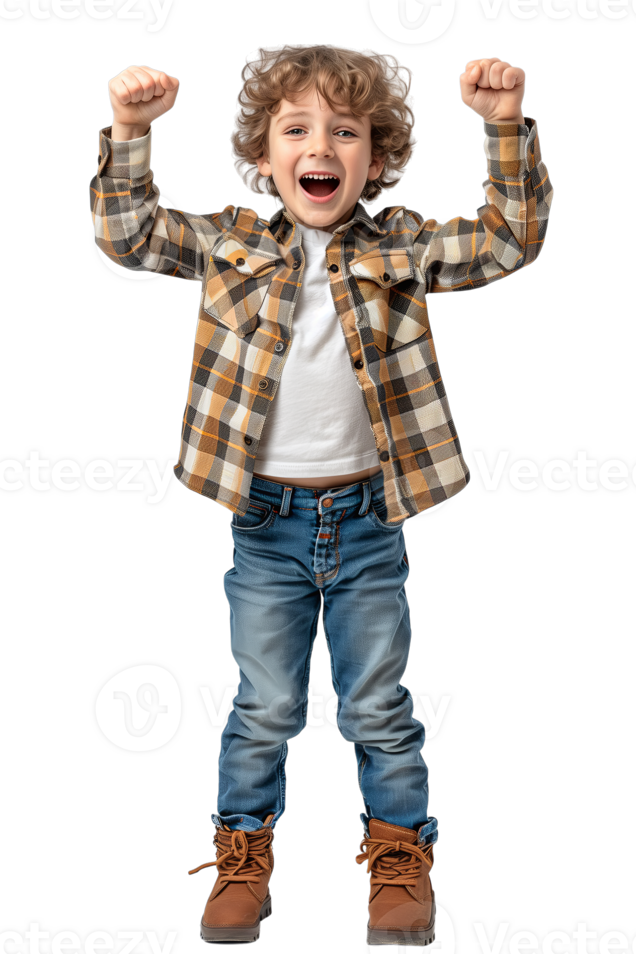 AI generated Young Boy Celebrating on a Transparent Background 42534972 PNG