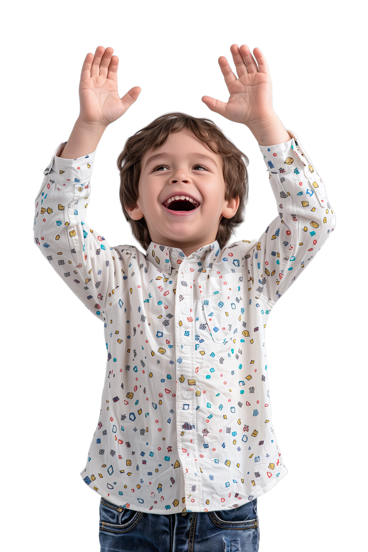 AI generated Young Boy Celebrating on a Transparent Background 42534984 PNG