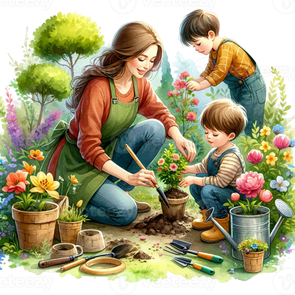 AI generated Gardening Together 42536812 PNG AI generated Gardening Together 42536812 PNG