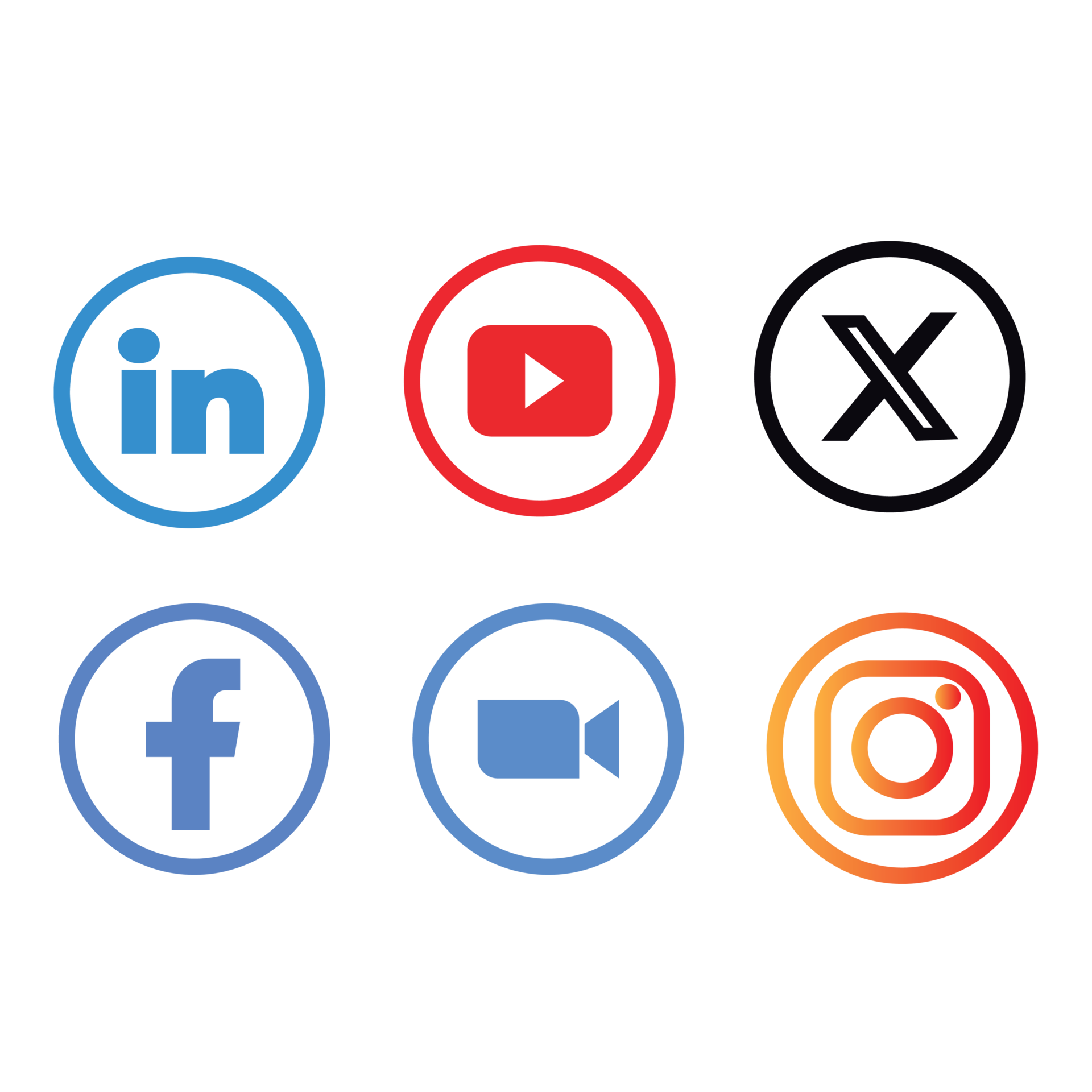 Social media platforms icons in round shape 42538952 PNG Social media platforms icons in round shape 42538952 PNG
