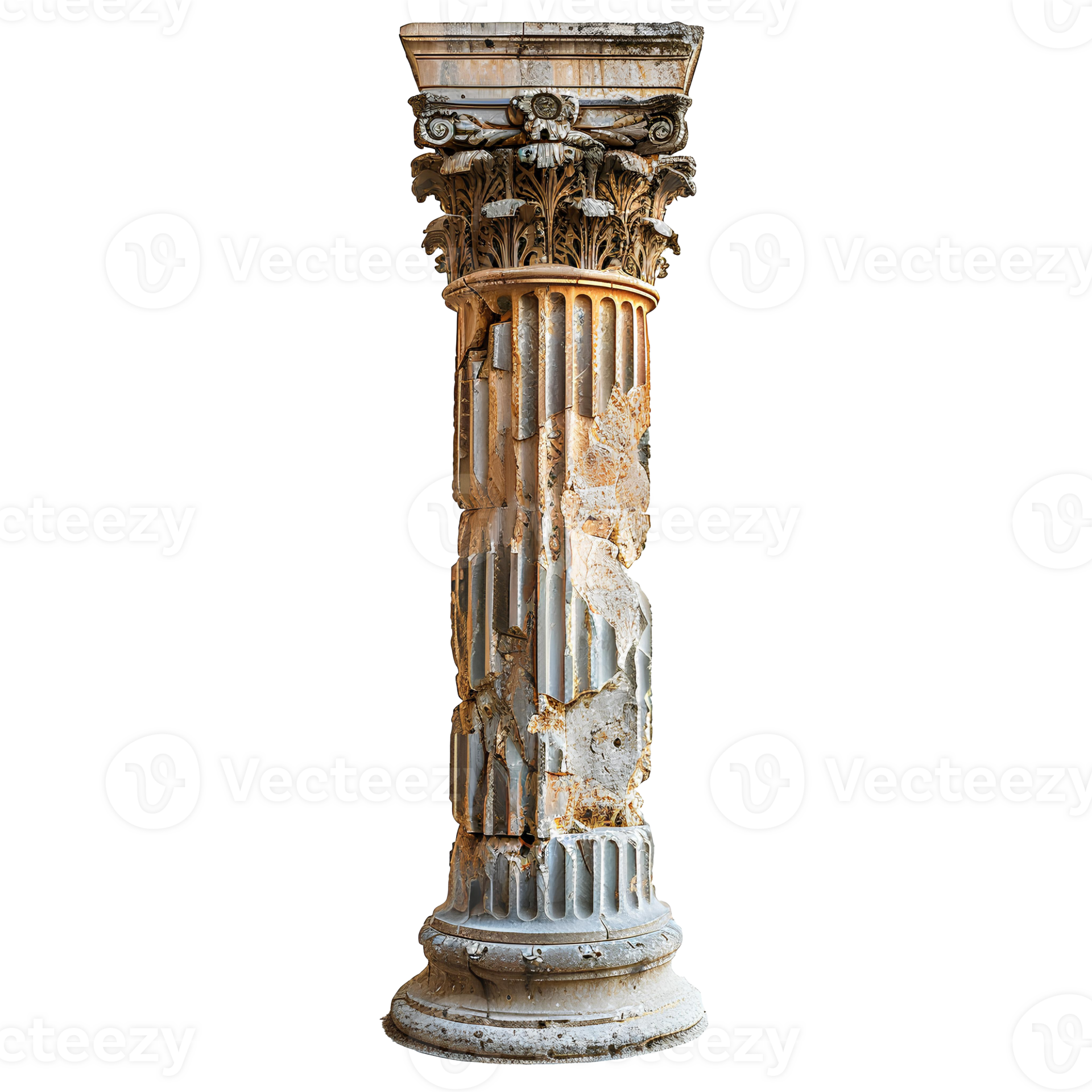 AI generated Old greek column PNG. Greek column isolated. Doric column PNG. Ionic column PNG ...
