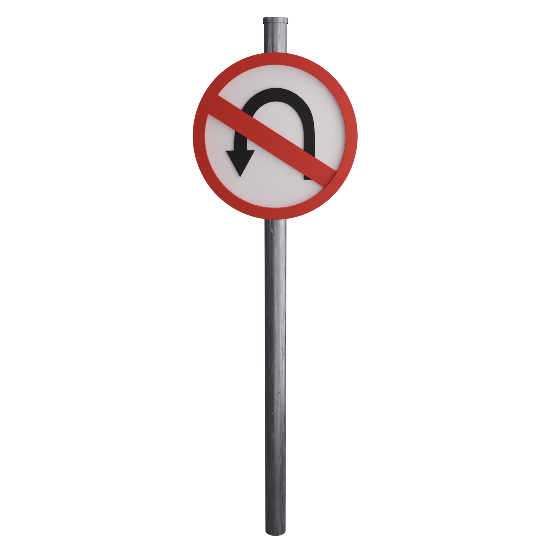 No U turn left sign on the road clipart flat design icon isolated on ... No U turn left sign on the road clipart flat design icon isolated on ...