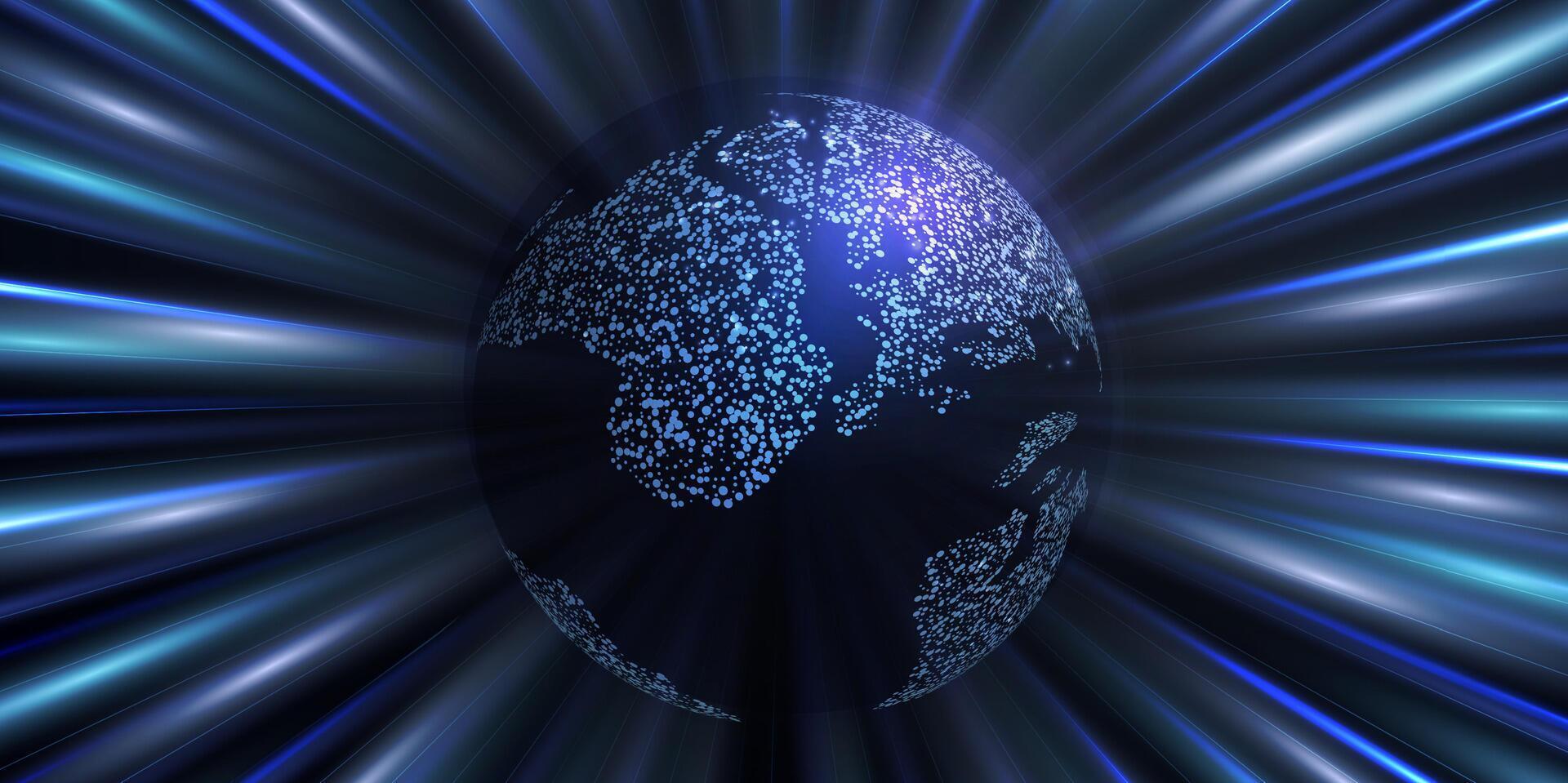 Radial speed rays, light neon flow, zoom in motion effect, glow speed lines, colorful light ...