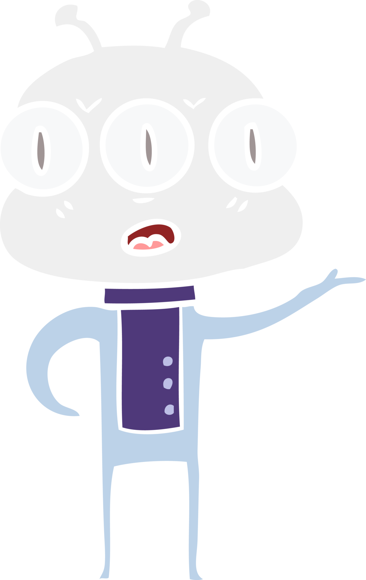 Confused Three Eyed Alien 42549029 Png
