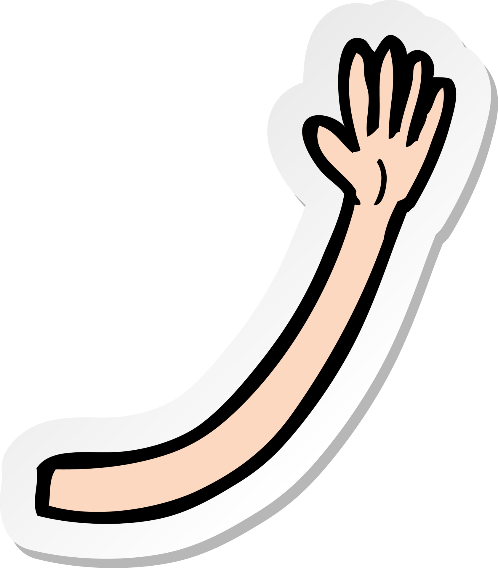 pegatina de un brazo de dibujos animados 42549461 PNG pegatina de un brazo de dibujos animados 42549461 PNG