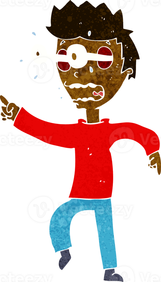 Cartoon Man With Popping Out Eyes 42549646 Png