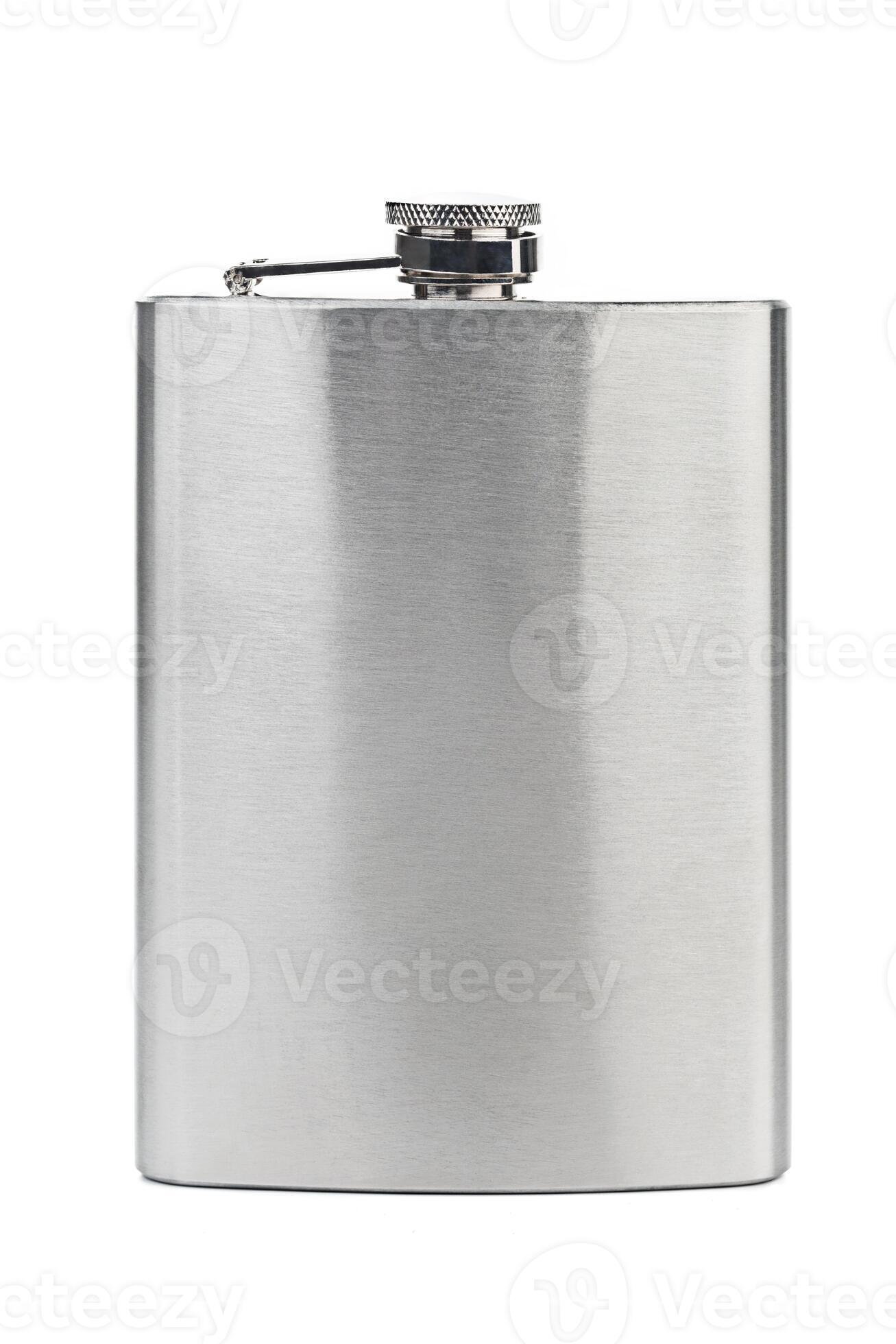 Stainless hip flask 42560201 Stock Photo at Vecteezy