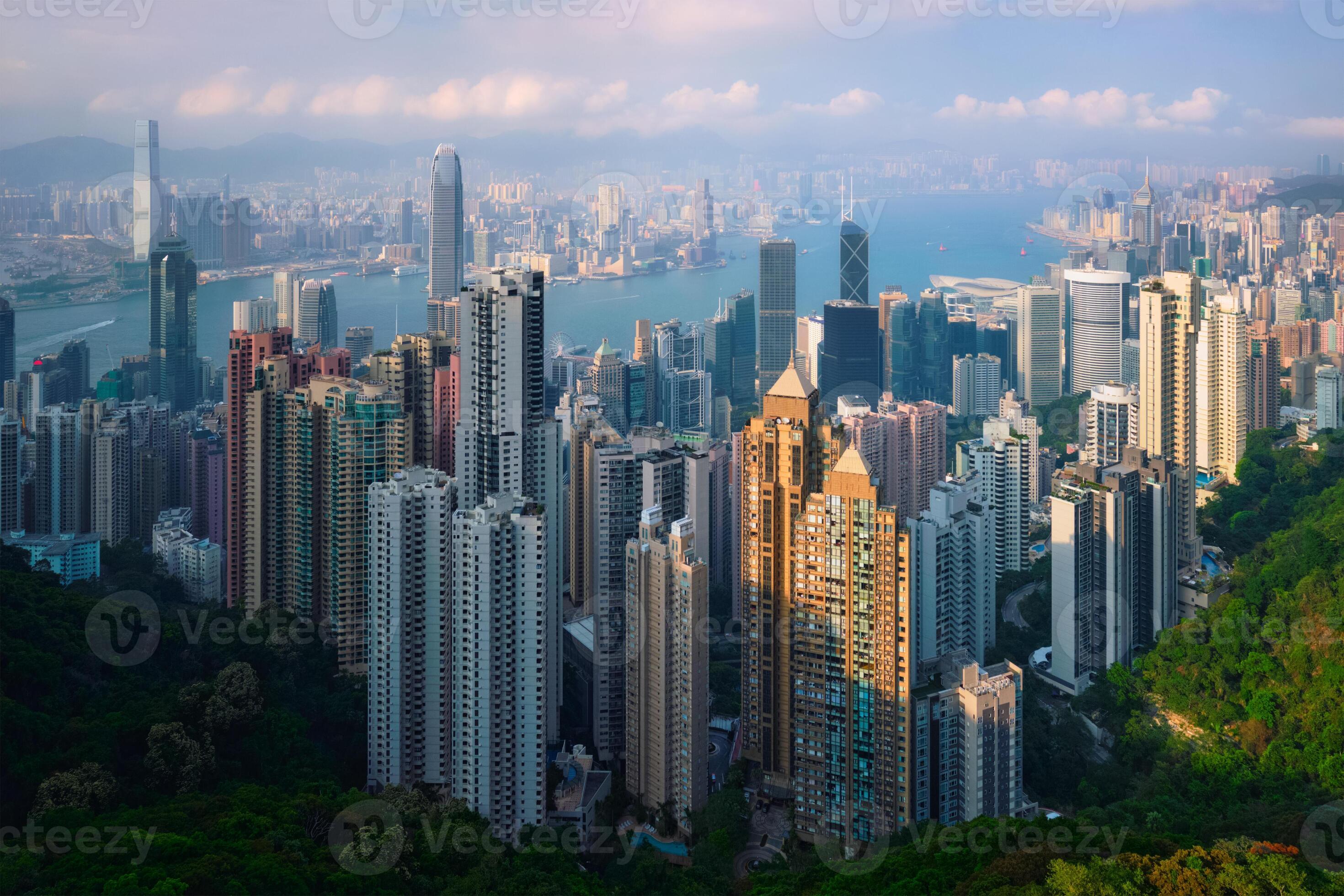 Hong Kong skyscrapers skyline cityscape view 42561755 Stock Photo at Vecteezy