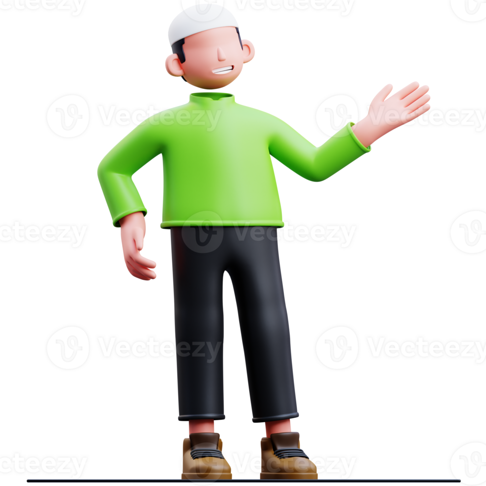 Muslim Showing Something Pose 42563630 Png