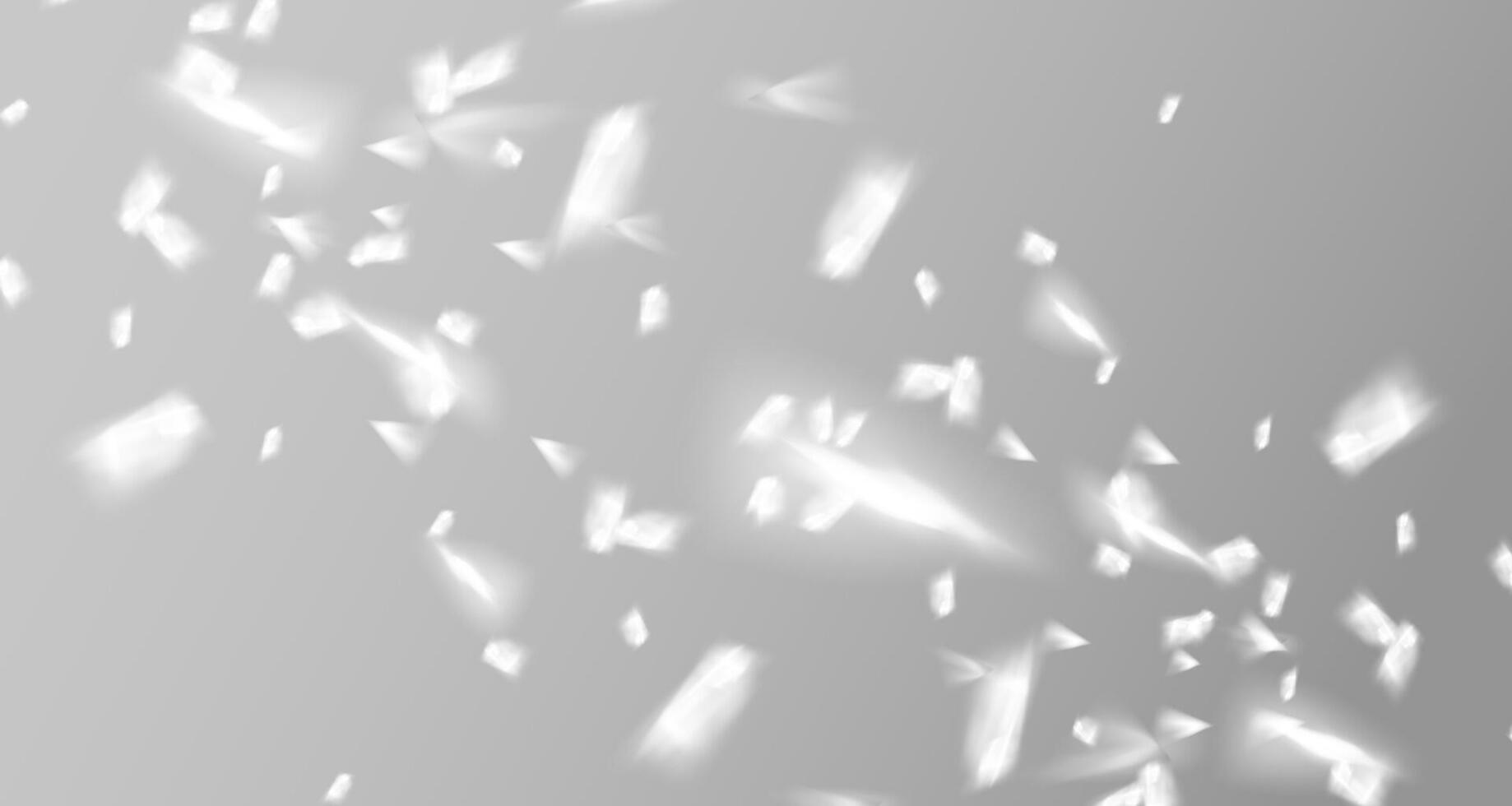 Glare from the sun's rays on the wall. Blurred shadows from leaves and ...