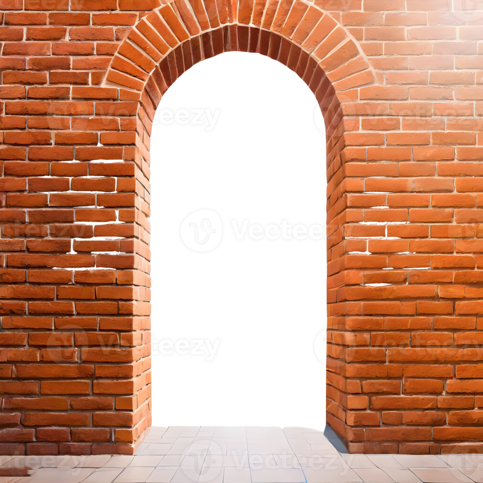 AI generated Brick wall and open gap isolated on transparent background ...