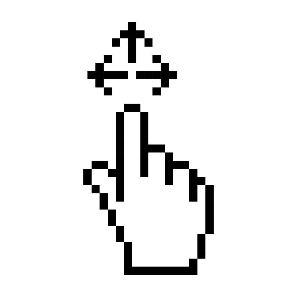 Transparent pointer with magnification line icon. Computer, mouse, arrow, hover, click ...