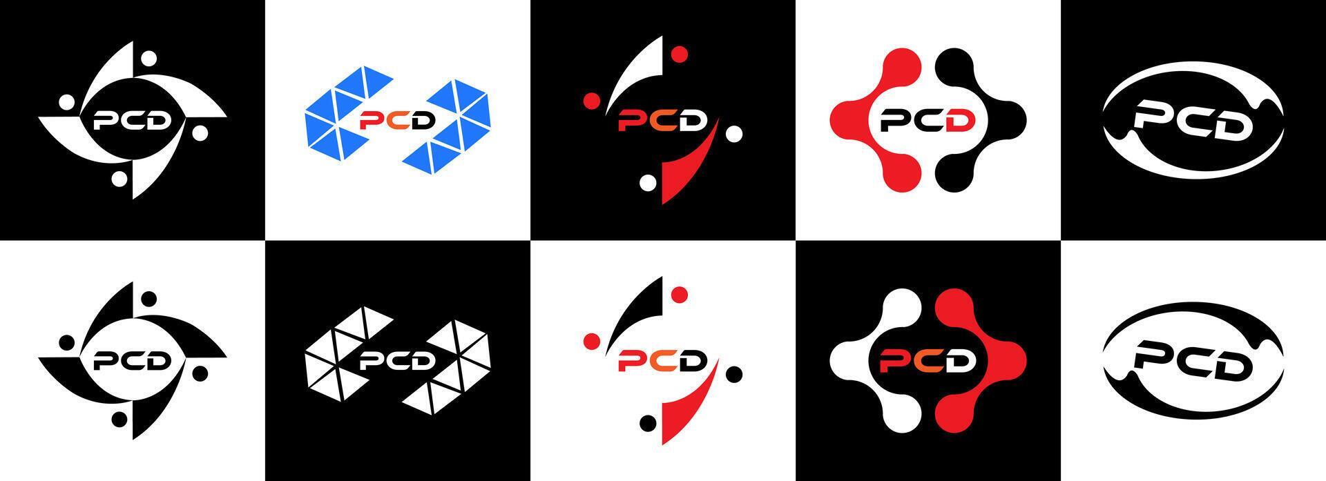 PCD logo. P C D design. White PCD letter. PCD, P C D letter logo design. Initial letter PCD ...