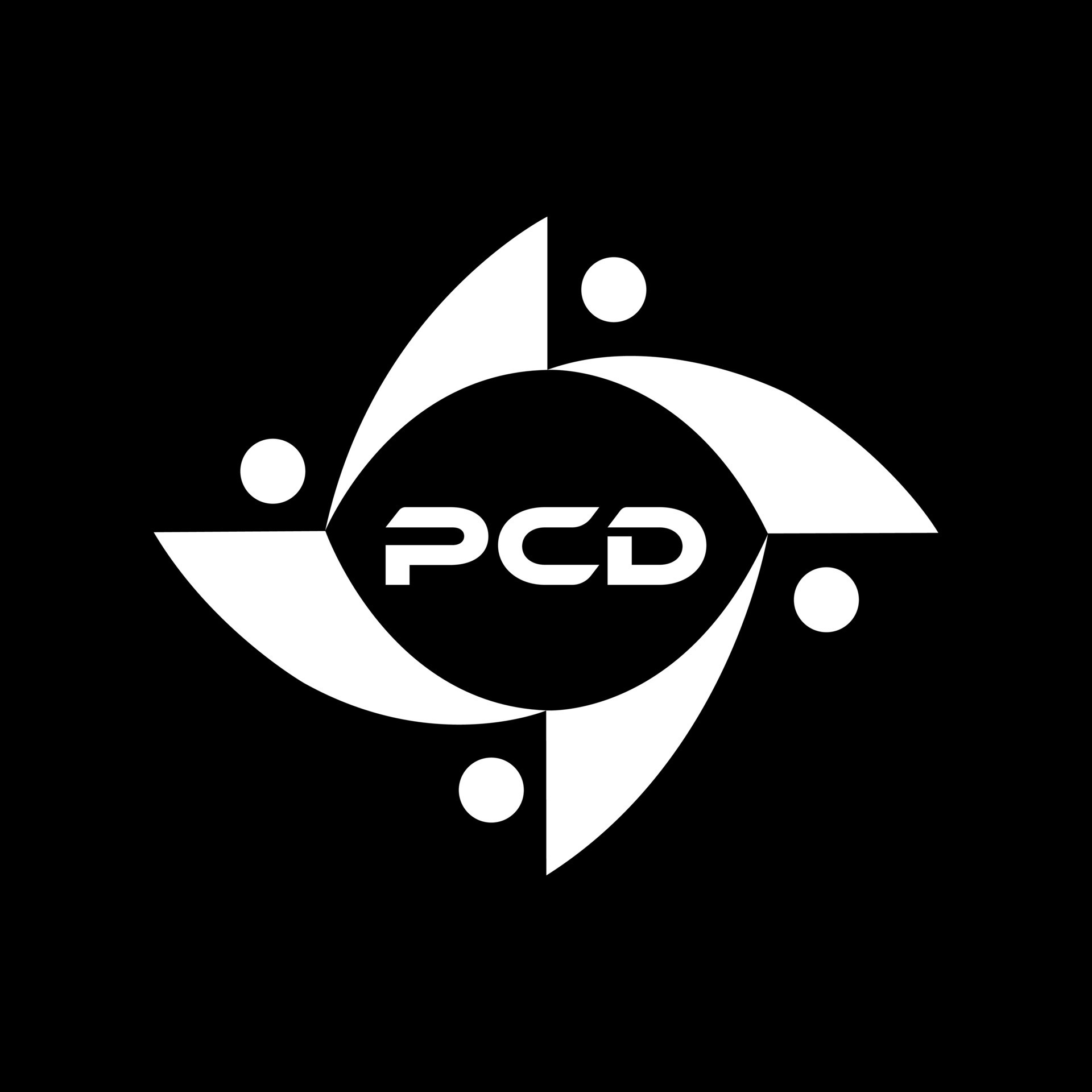 PCD logo. P C D design. White PCD letter. PCD, P C D letter logo design. Initial letter PCD ...