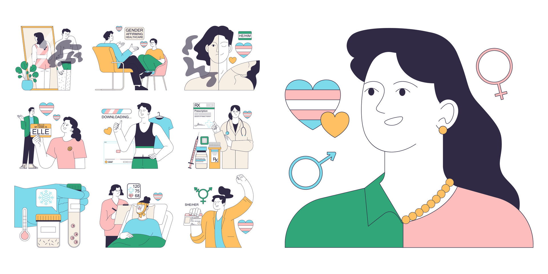 Gender Transition Process Set Gender Affirming Therapy For Transgender