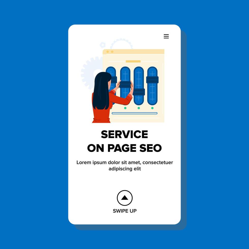 Web Service On Page Seo Vector 42590013 Vector Art At Vecteezy