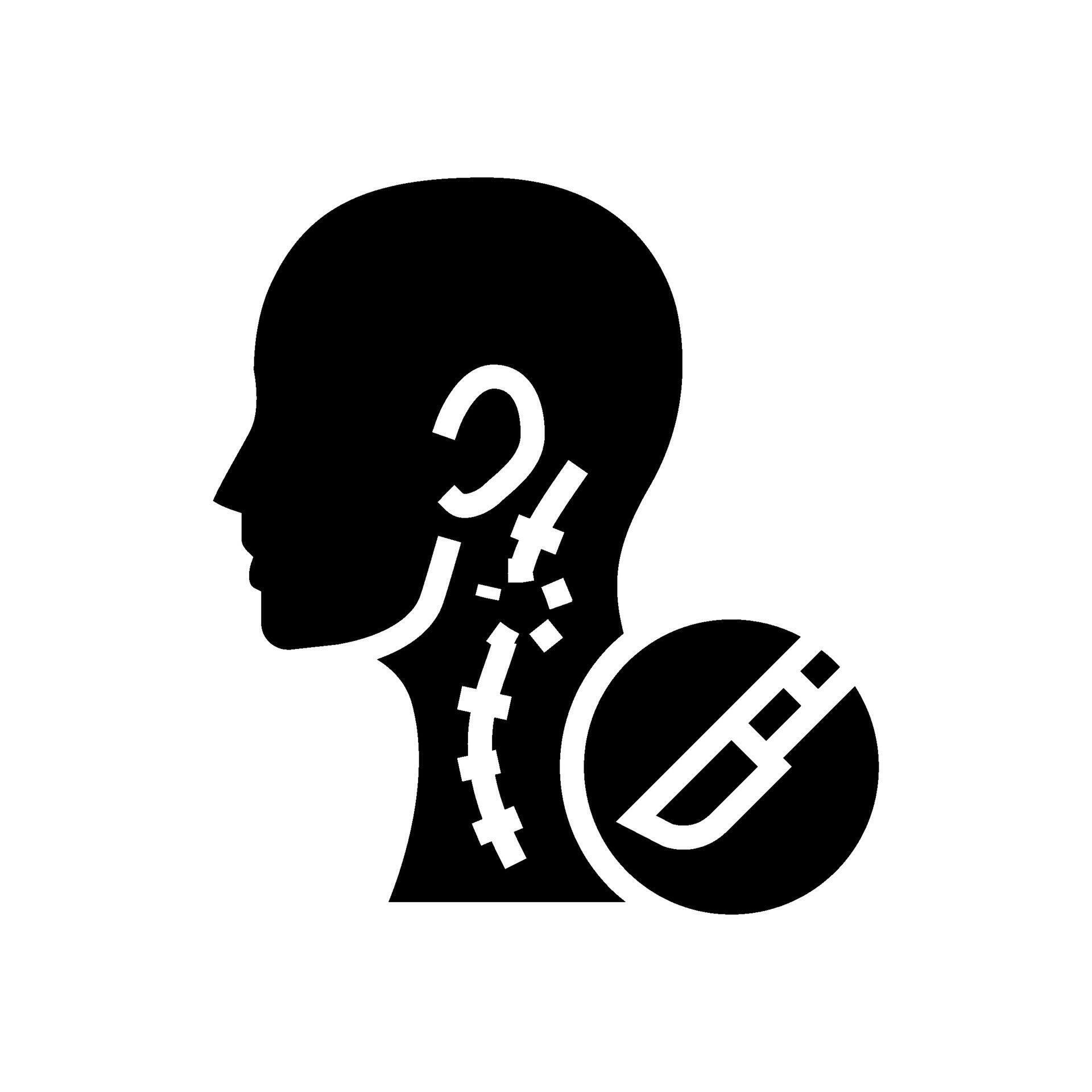 Lymph Node Dissection Surgery Glyph Icon Vector Illustration 42590810 Vector Art At Vecteezy