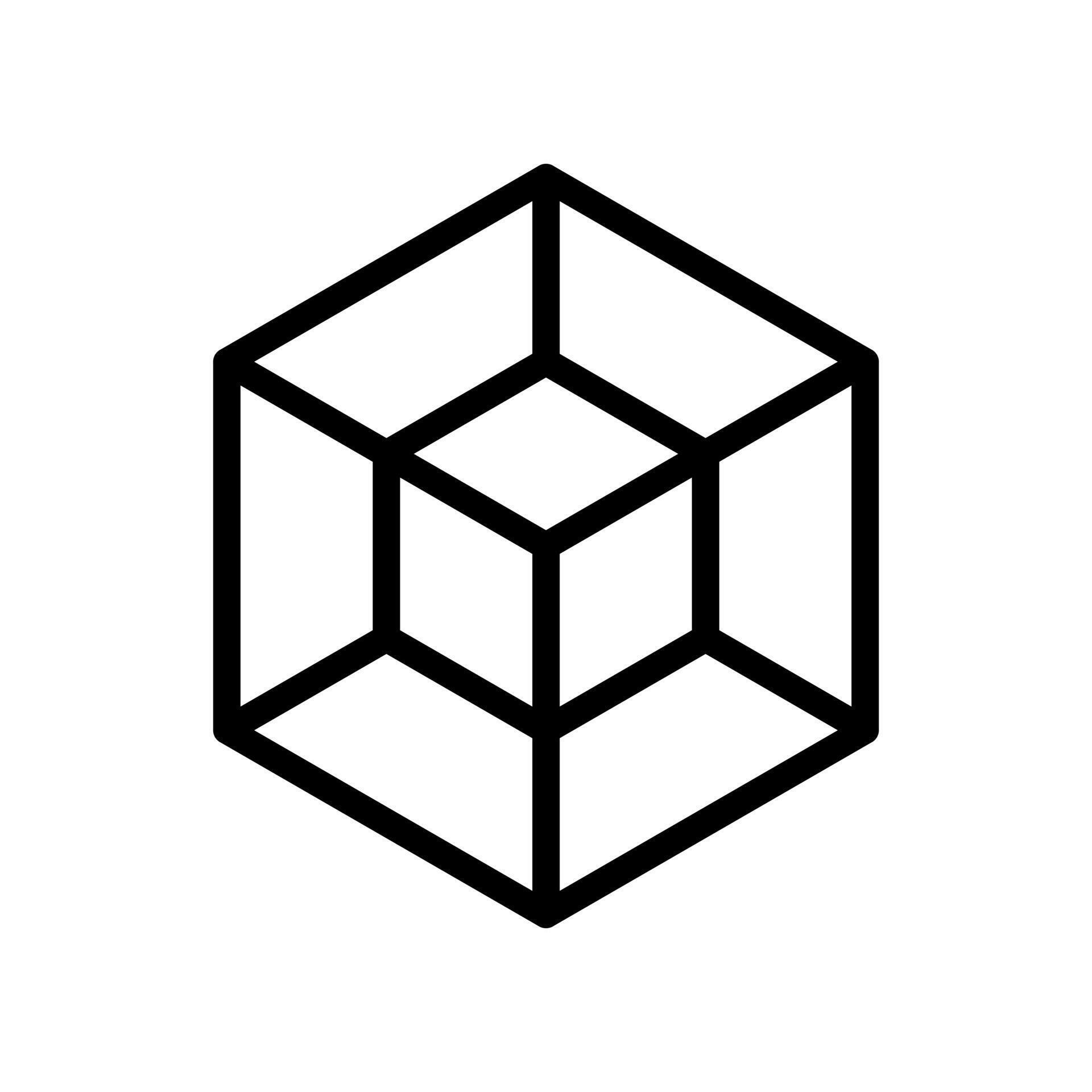 4d cube, tesseract, four dimensional cube, hypercube icon in line style ...